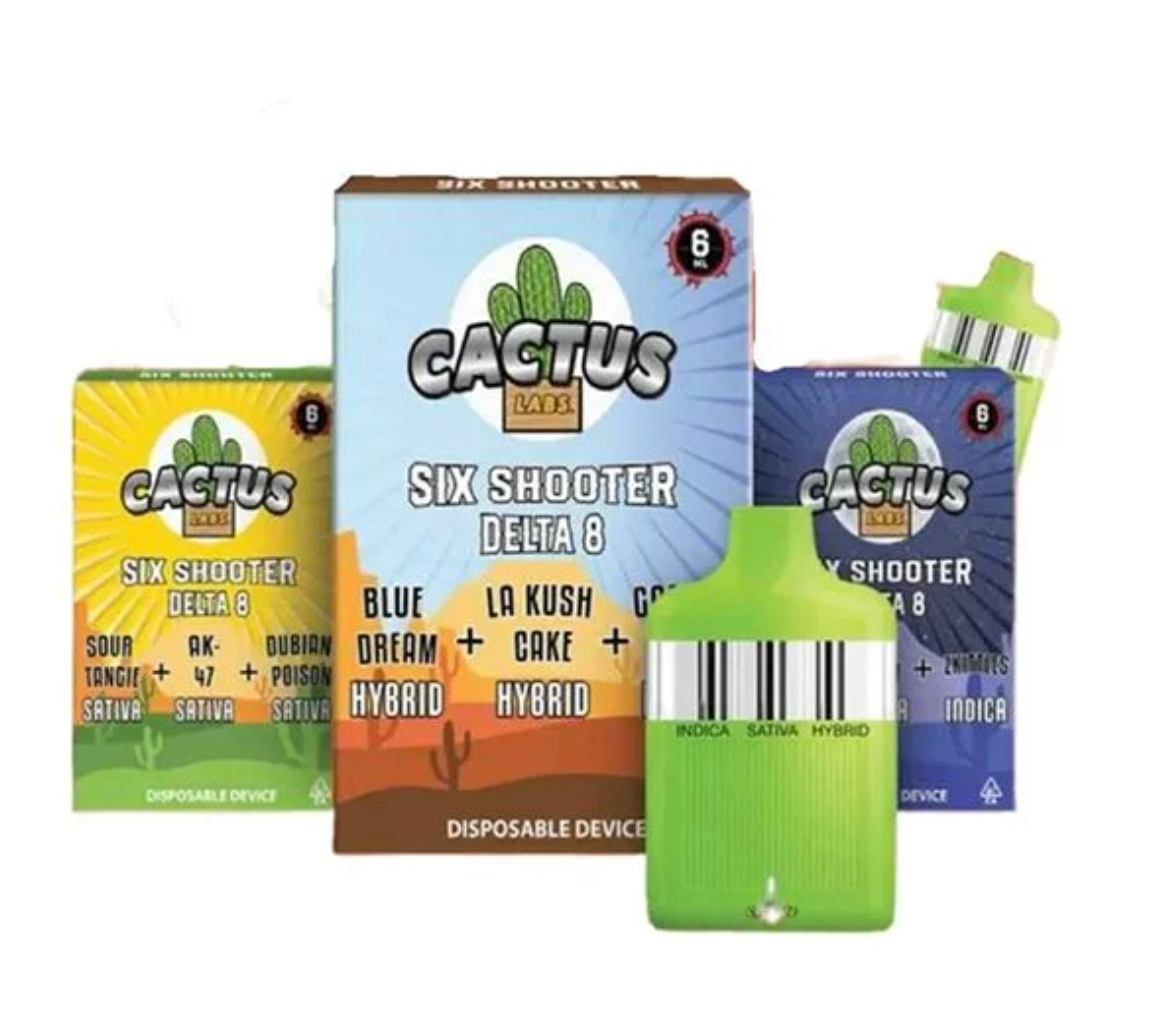 Cactus Labs | Six Shooter 3 Sabores 6ml Desechable D8 – TdH Mx