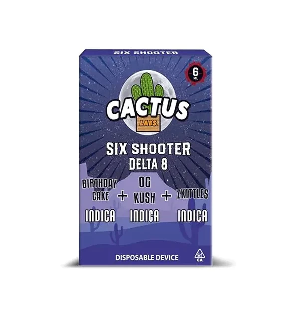 Cactus Labs | Six Shooter 3 Sabores 6ml Desechable D8 – TdH Mx