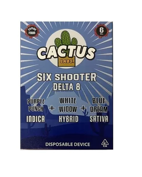 Cactus Labs | Six Shooter 3 Sabores 6ml Desechable D8 – TdH Mx
