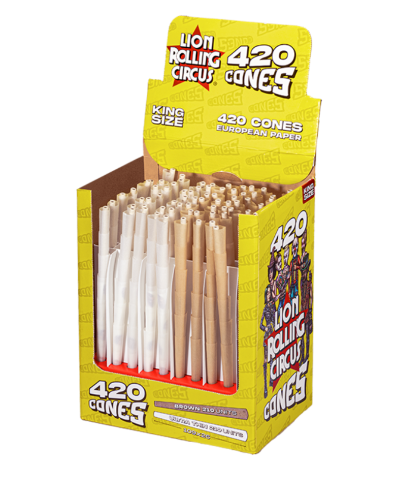 Lion Rolling Circus | Pre-Rolled Cones King Size 420 Cones Dual – TdH Mx