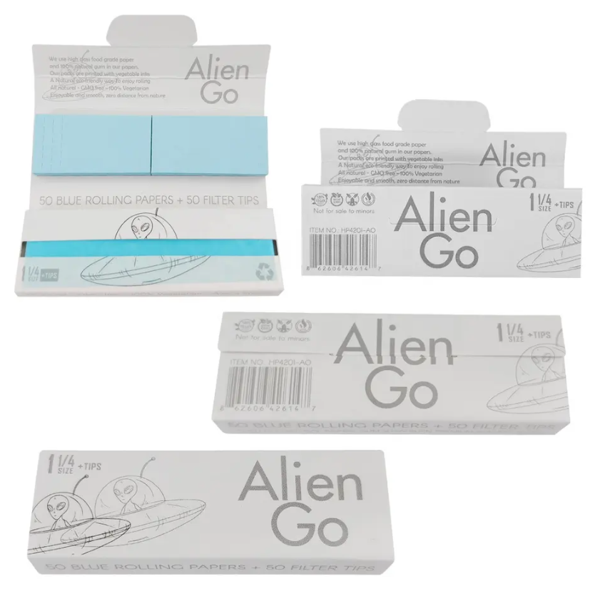 Alien Go | Rolling Papers + Filtros 1¼ - Blue – TdH Mx