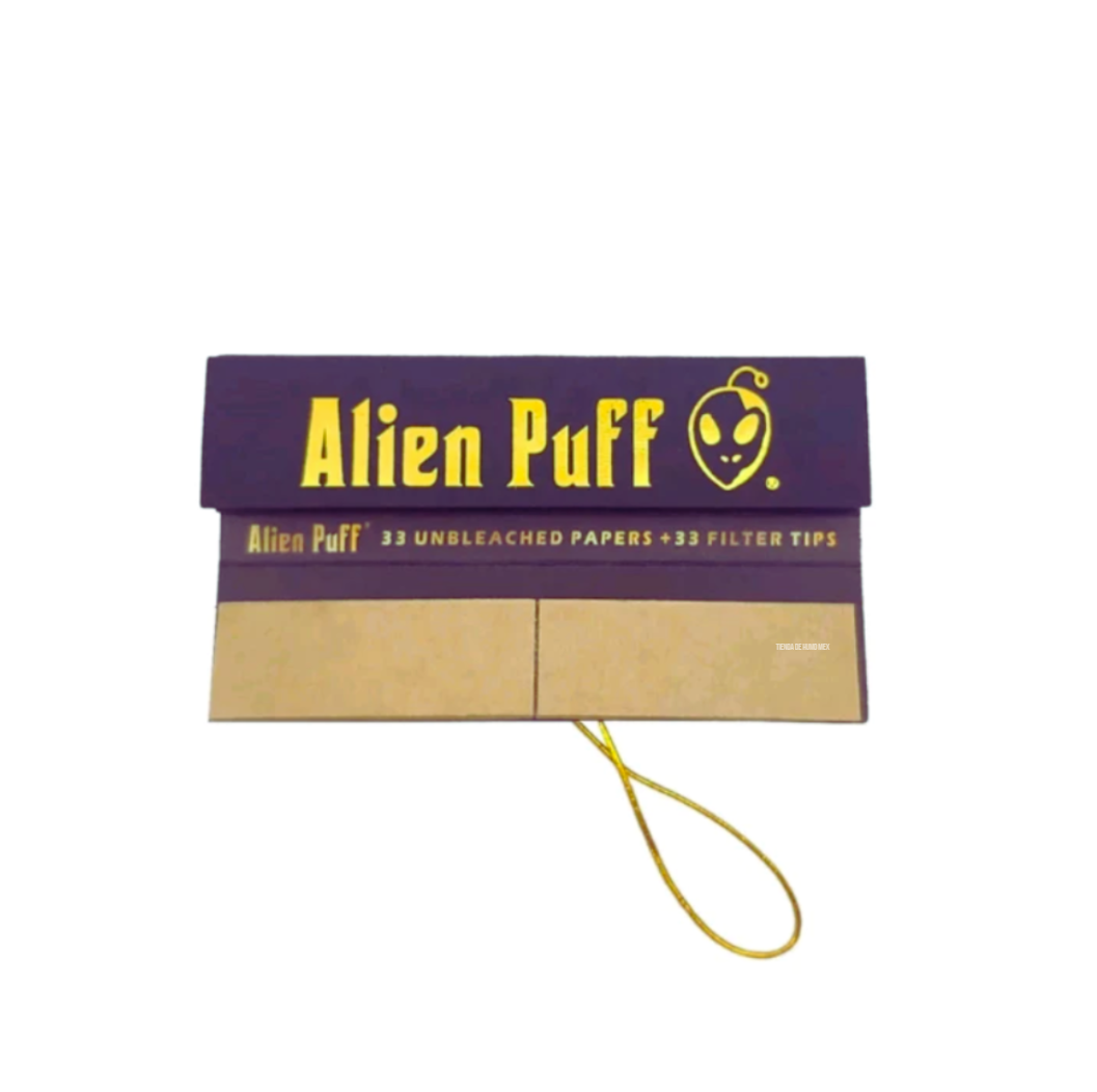 Alien Puff | Organic Black 1¼ + Filtros – TdH Mx