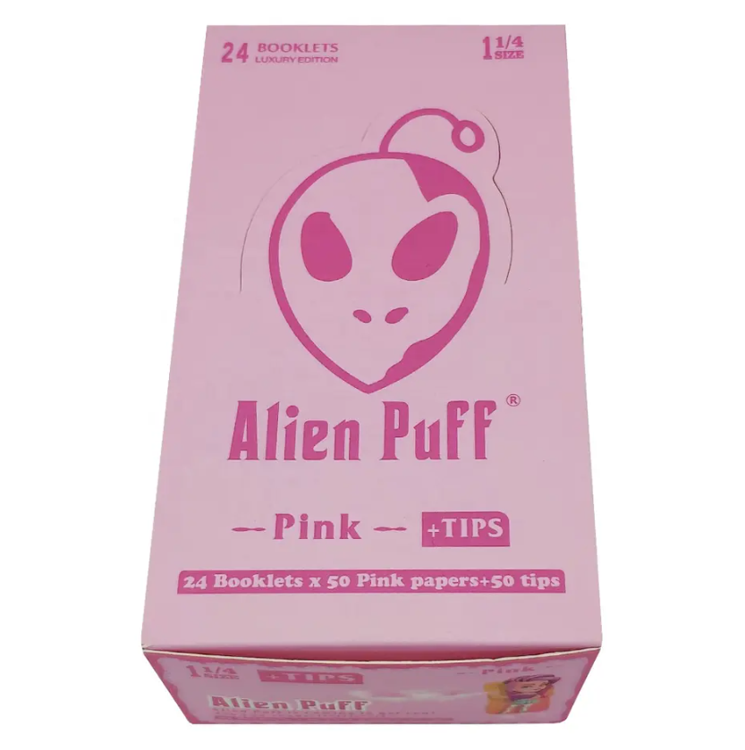 Alien Puff | Papel + Filtros 1¼ Rosados – TdH Mx
