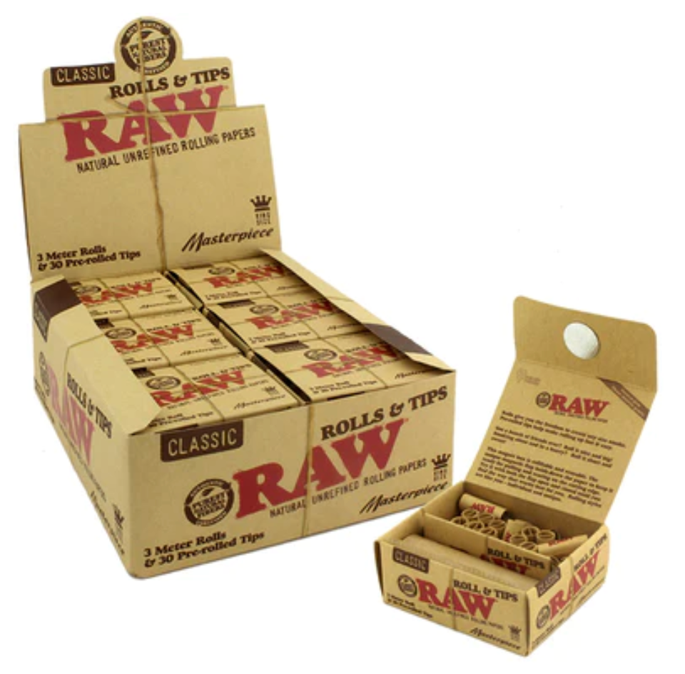 RAW | Roll & Tips - Masterpiece King Size - 3mt. – TdH Mx