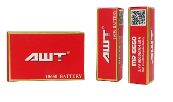 AWT | IMR 18650 Battery Recargable 2 Pack – TdH Mx