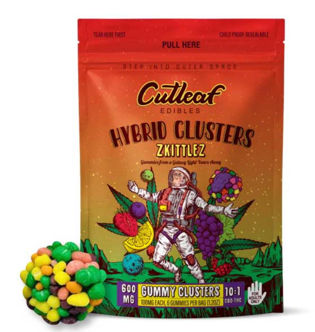 Cutleaf | Hybrid Gummy Clusters 600mg – TdH Mx