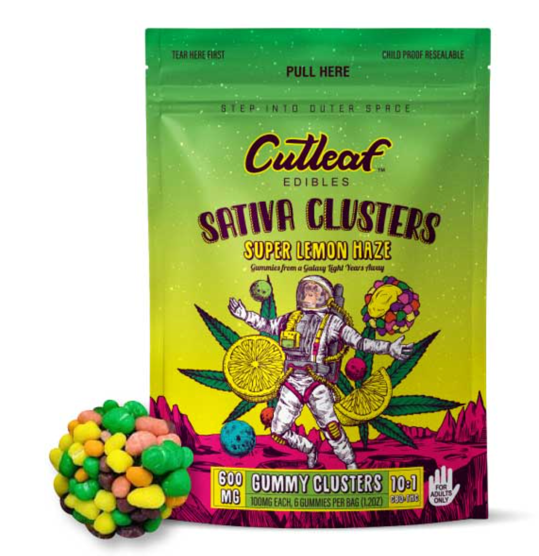 Cutleaf | Hybrid Gummy Clusters 600mg – TdH Mx