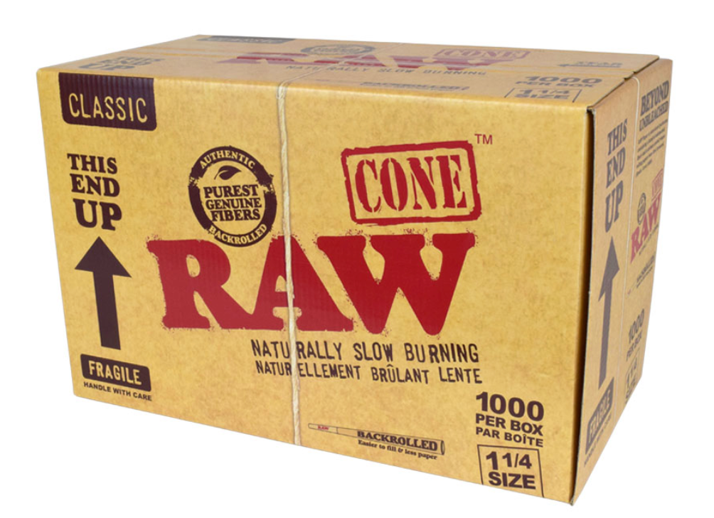 RAW | Classic Cones 1¼ 1000 Caja – TdH Mx