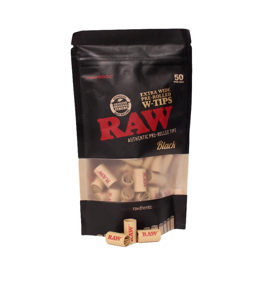 RAW | Extra Wide Pre-Rolled Tips – TdH Mx