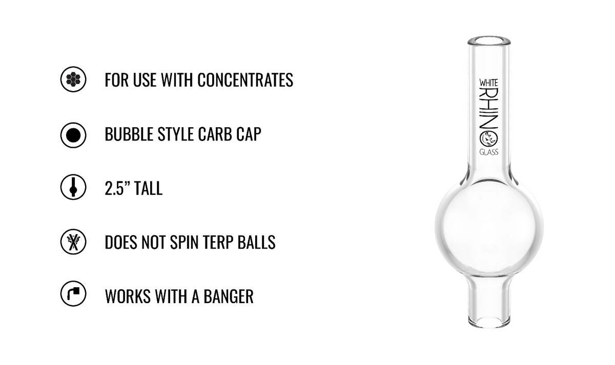 White Rhino | Bubble Carb Cap – TdH Mx