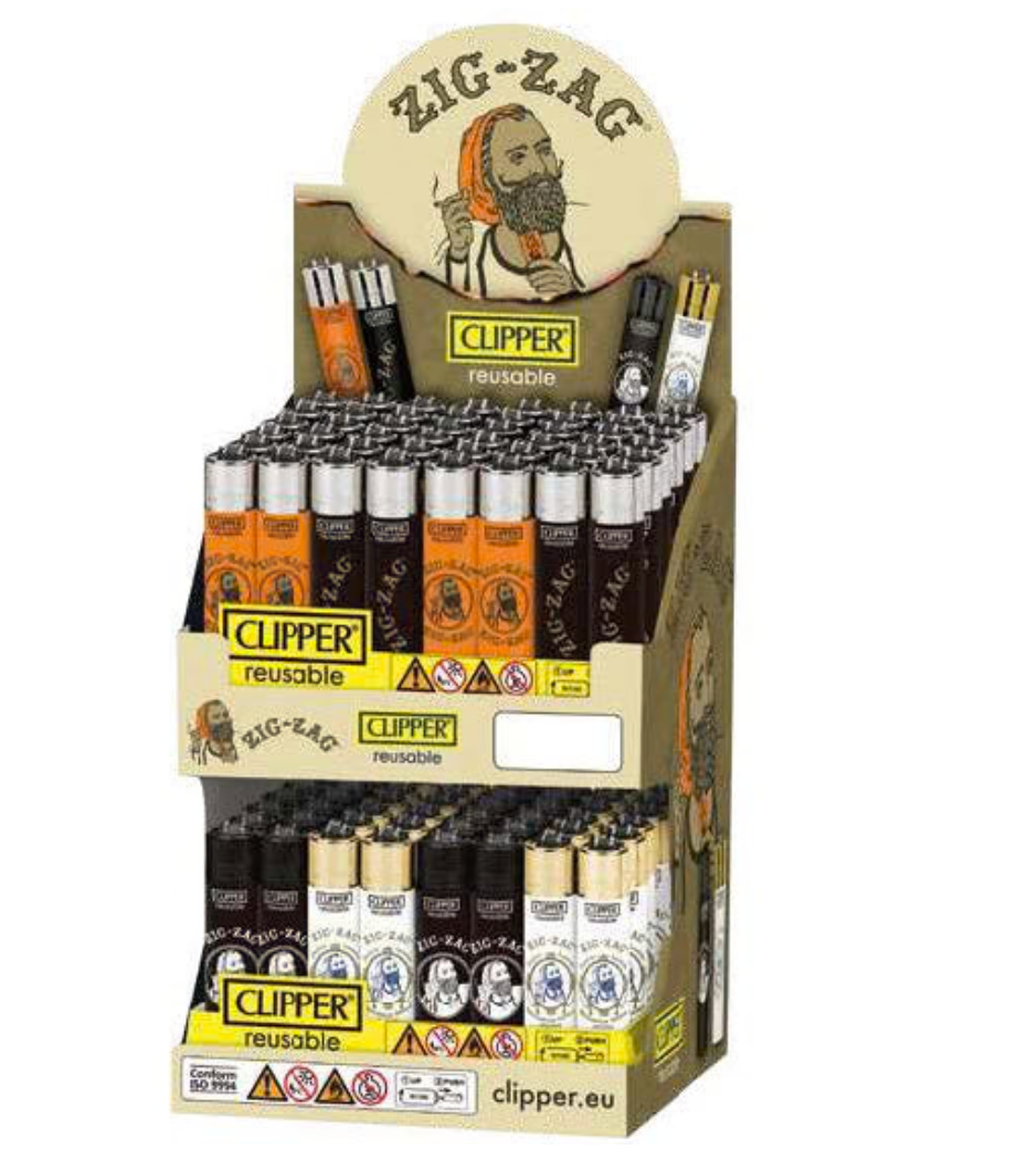 Clipper x Zig-Zag | Encendedor - Display 96pz. – TdH Mx