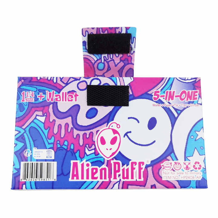 Alien Puff | Kit 5 en 1 Papeles + Filtro + Grinder + Charola – TdH Mx