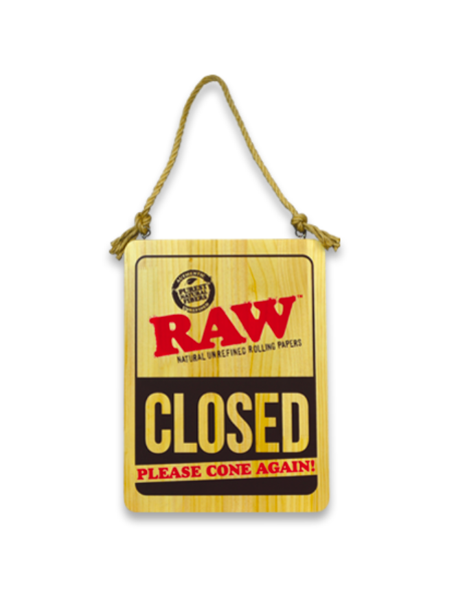 RAW | OPEN-CLOSE | Letrero de Madera – TdH Mx