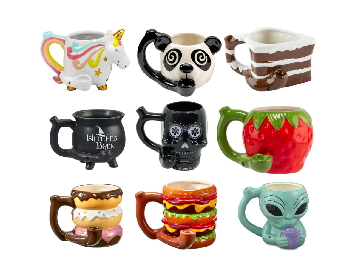 Wake & Bake ☕🔥 Taza Pipa Mug Pipe – TdH Mx